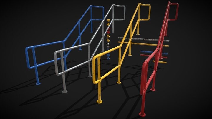 ArtStation - Modular Guard Handrails