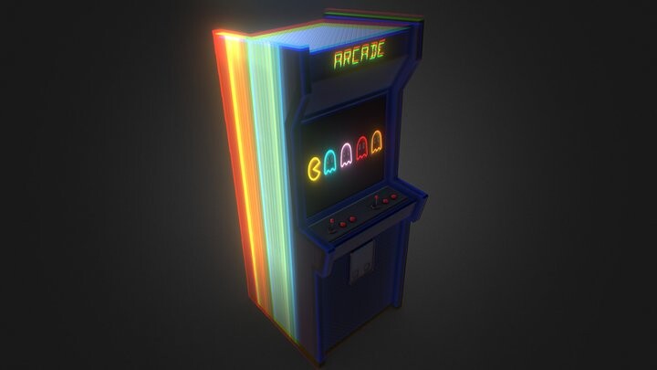 ArtStation - Lowpoly Arcade Machine Stylized