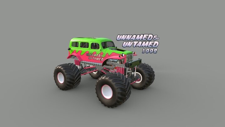 ArtStation - '91 & '92 Unnamed and Untamed Monster Truck