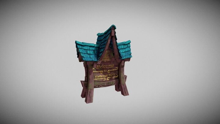 ArtStation - Welcome Sign