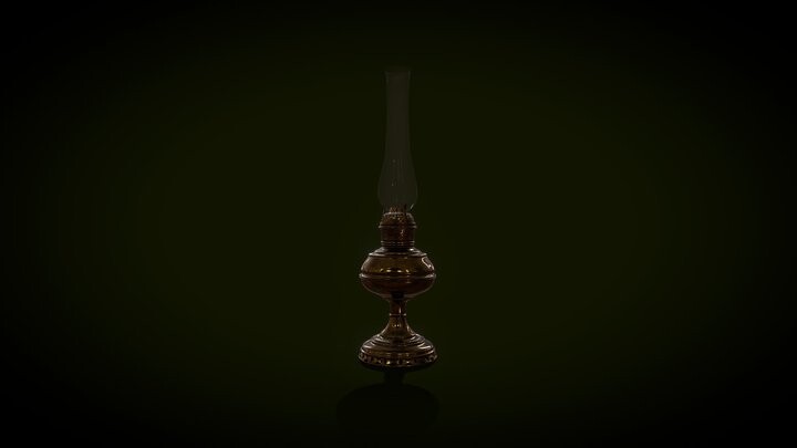 ArtStation - Vintage Oil Lamp