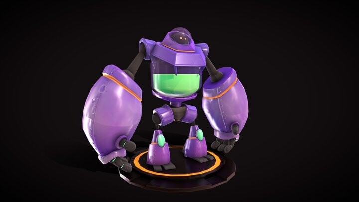 ArtStation - Purple Robot Guy