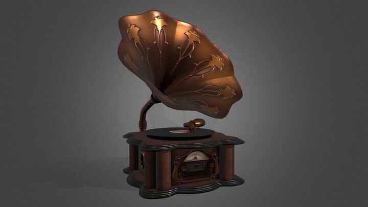ArtStation - Modern Phonograph Model
