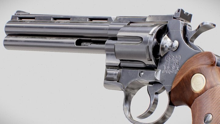 ArtStation - GameReady: Colt Python Revolver