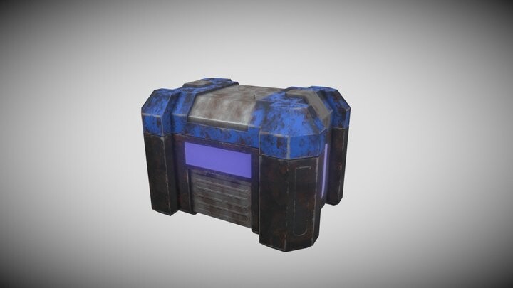 ArtStation - Rusted Sci-fi Chest