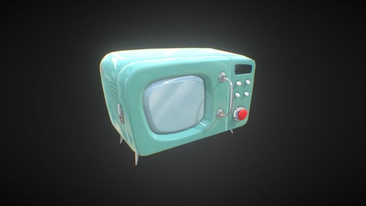 ArtStation - Retro Microwave