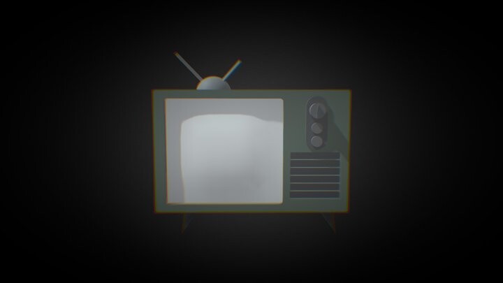 ArtStation - 3d low poly television