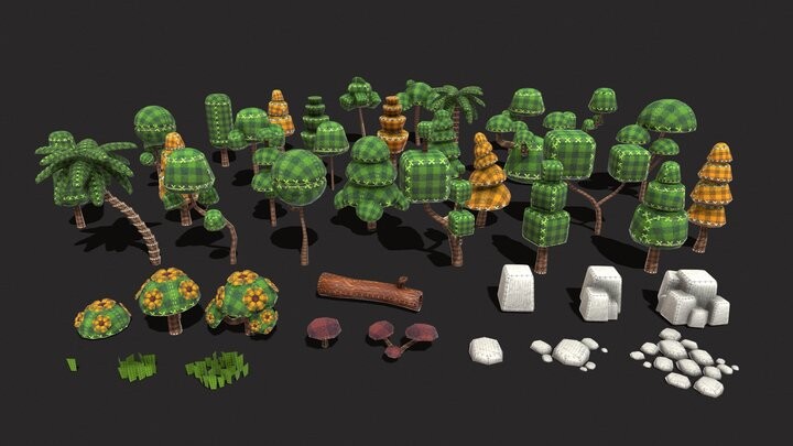 ArtStation - Low Poly Stylize Nature Pack