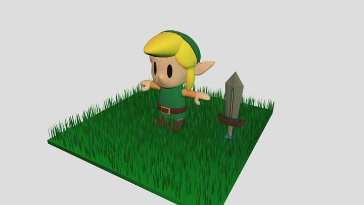 ArtStation - The Legend of Zelda - Link's Awakening 3D Model