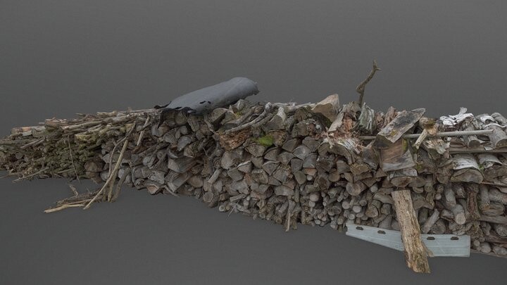 ArtStation - Old lumber stack