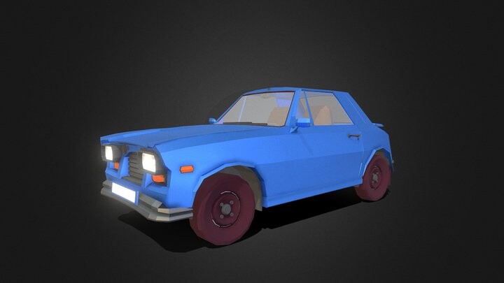 ArtStation - Little Blue Car