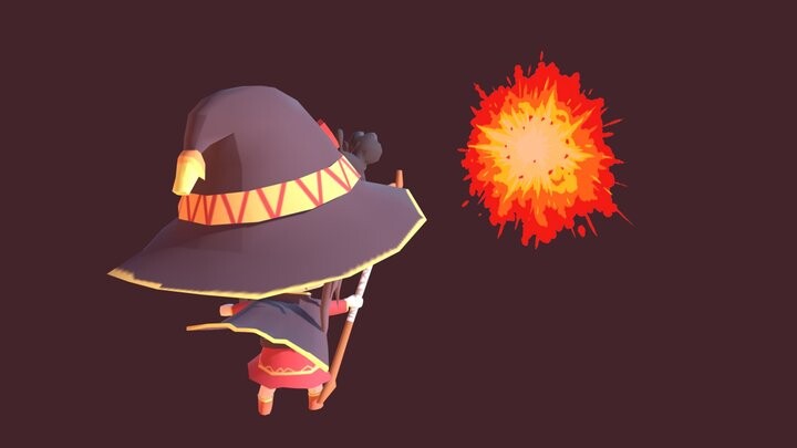 ArtStation - Megumin and Chomosuke explotion