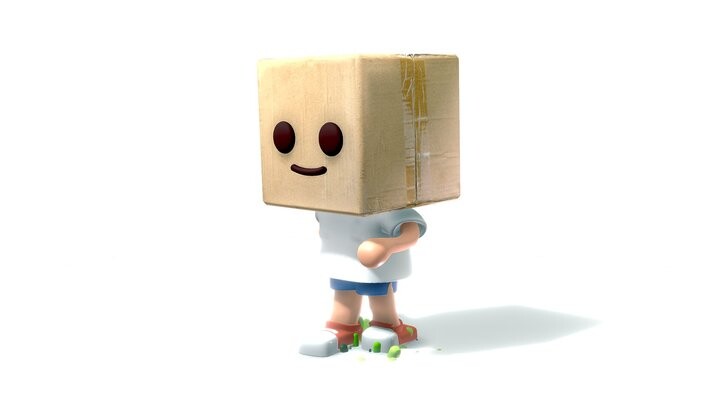 ArtStation - CARDBOY - rigged and animated model