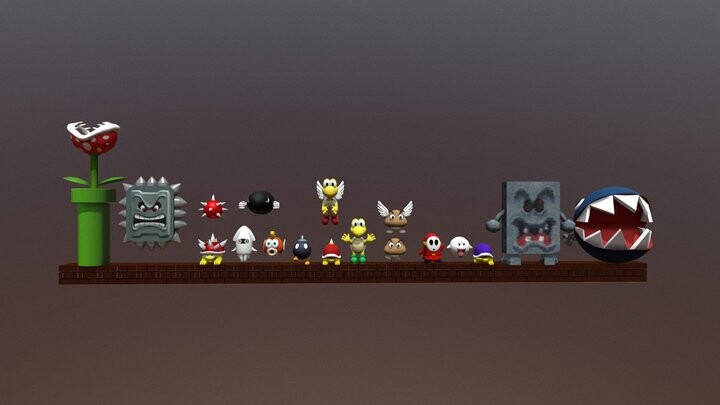 ArtStation - Super Mario Enemy Pack