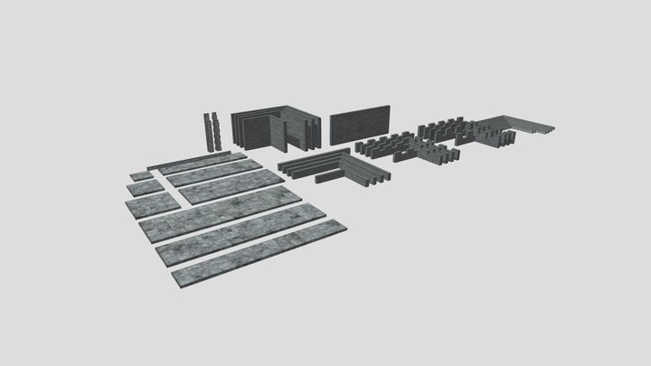 ArtStation - Castle Pack: Stylized Castle Walls