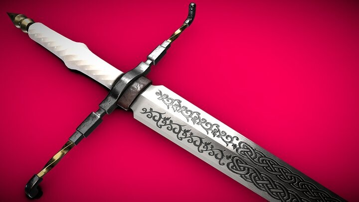 ArtStation - Assassin Dagger - Floral