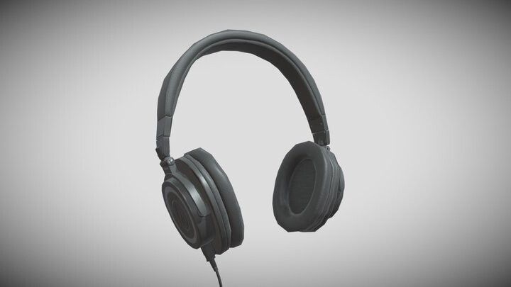 ArtStation - low poly headphones