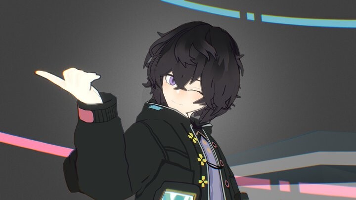 ArtStation - VRChat / VRM model : 星方ルイ