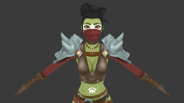 ArtStation - Female Orc Hellguard