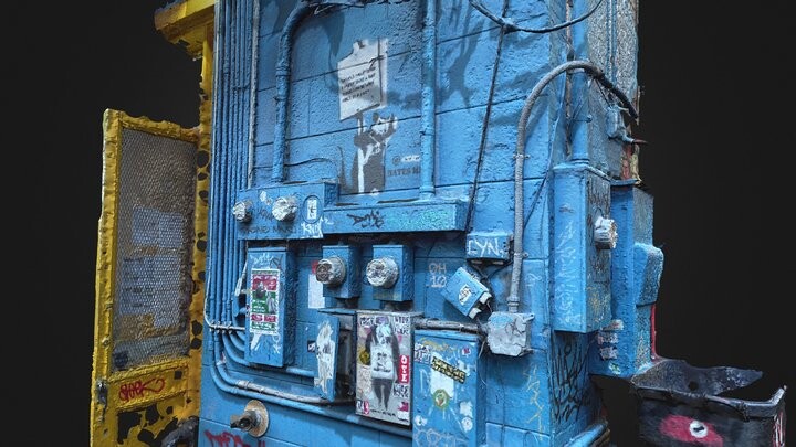 ArtStation - Banksy Rat. Frenchman St. New Orleans. - DSLR Photogrammetry.