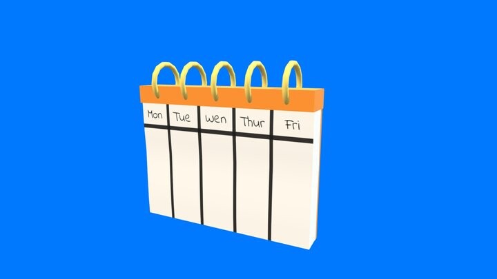 ArtStation - Lowpoly Calendar