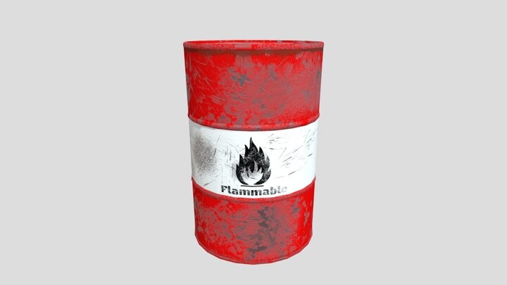 ArtStation - Explosive Barrel