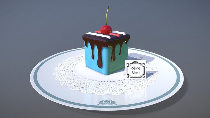 ArtStation - Petit Blue Cake