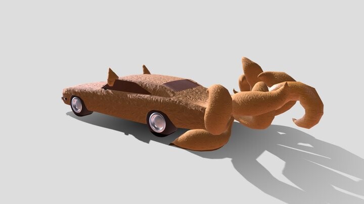 ArtStation - Nine tailed fox dodge charger from 1969