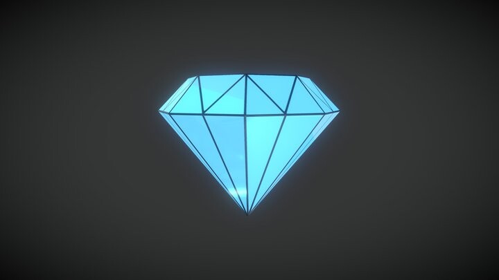 ArtStation - Stylized diamond