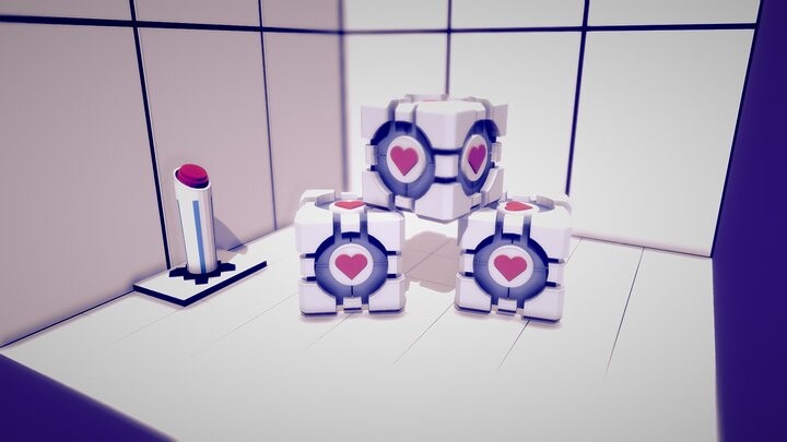 ArtStation - Portal test chamber diorama