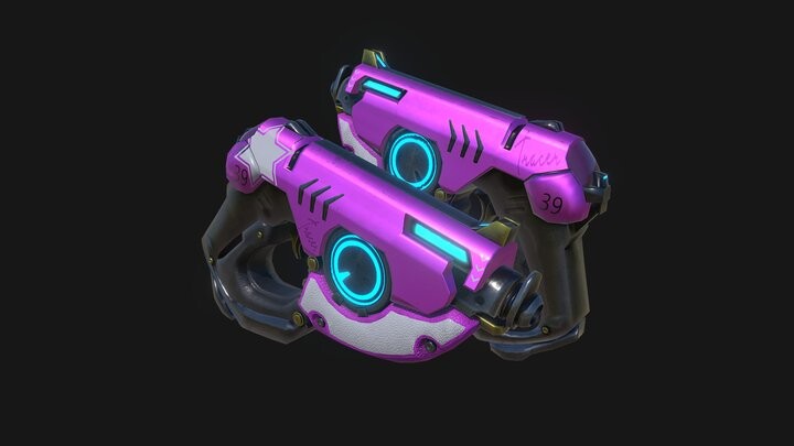 ArtStation - Tracer's Gun Optimized For Videogames