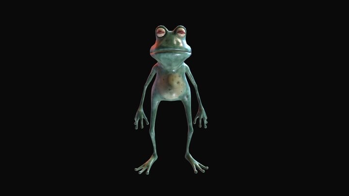 ArtStation - Long frog sculpt