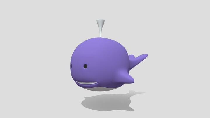 ArtStation - Cartoon Whale Toy