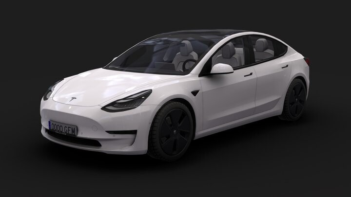 ArtStation - Tesla Model 3