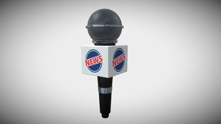 ArtStation - Low-poly Hand Mic 3D Model