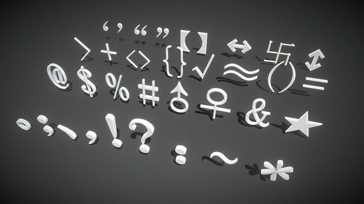 ArtStation - 3D Model - Symbols - Downloadable