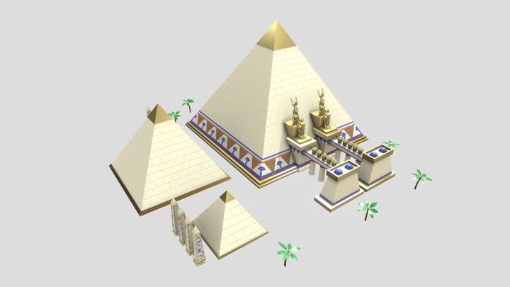 ArtStation - Giza Pyramid Complex (from Civ VI)