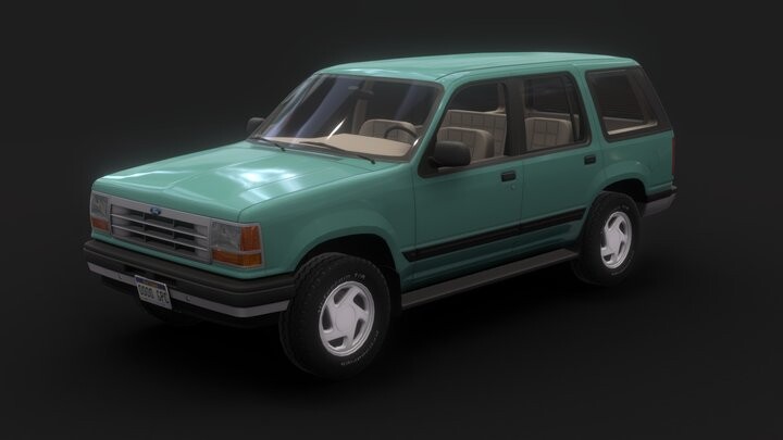 ArtStation - Ford Explorer 1992