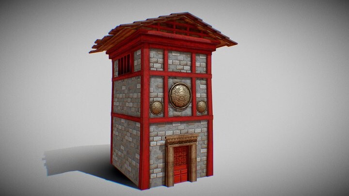 ArtStation - Chinese Building - Game Optimizd