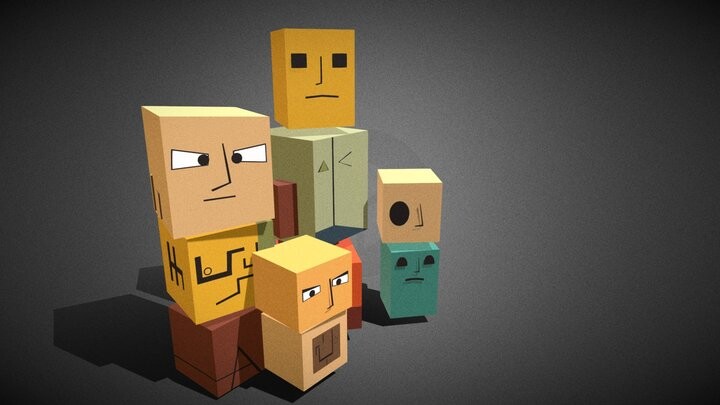 ArtStation - Cube Anthropomorphic