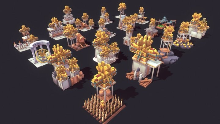 ArtStation - RTS Building Set 05