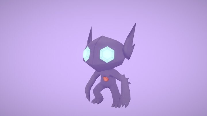 ArtStation - Sableye - Handpainted & Rigged Character