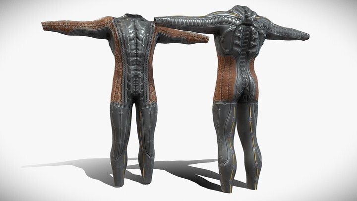 ArtStation - Male Sci Fi Mono Suit