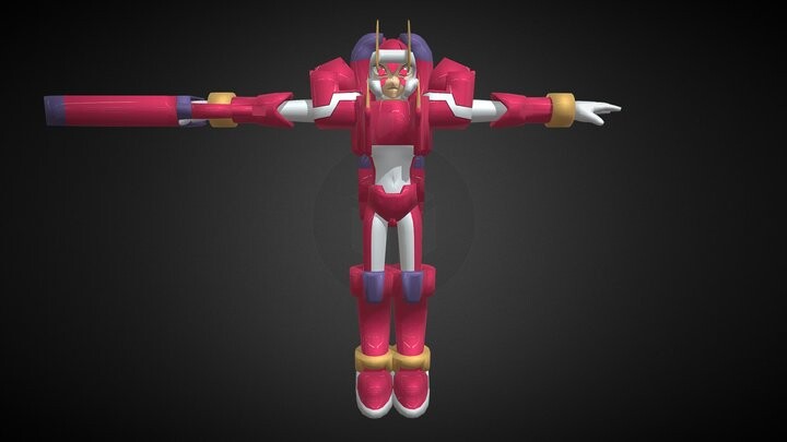 ArtStation - Mega Man Zero - Fighting Fefnir (3D Model)