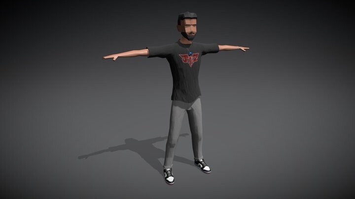 ArtStation - Skater guy T Pose Man (Me)