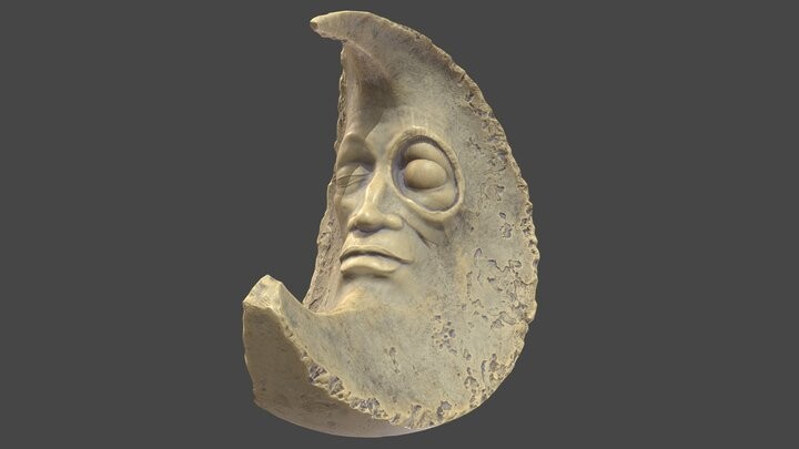 ArtStation - moon with face1