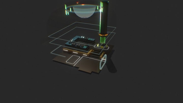 ArtStation - Fusturistic Laboratory Low Poly