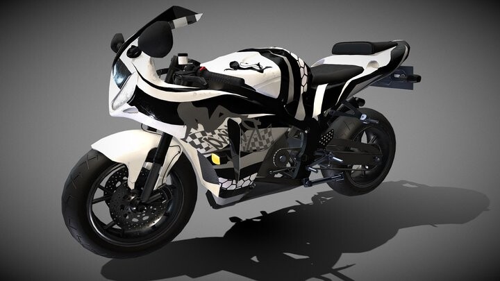 ArtStation - speed bike rigged fully animated