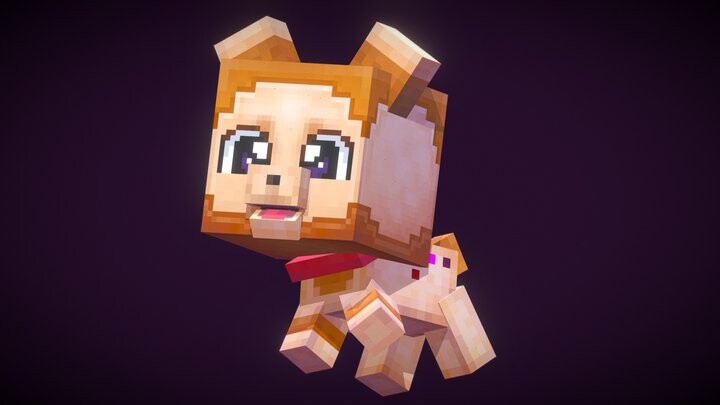 ArtStation - Bobicraft Command block wolf "Comandiu" BlockBench 3D Model