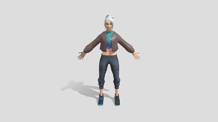 ArtStation - Jett 3D Model Textured
